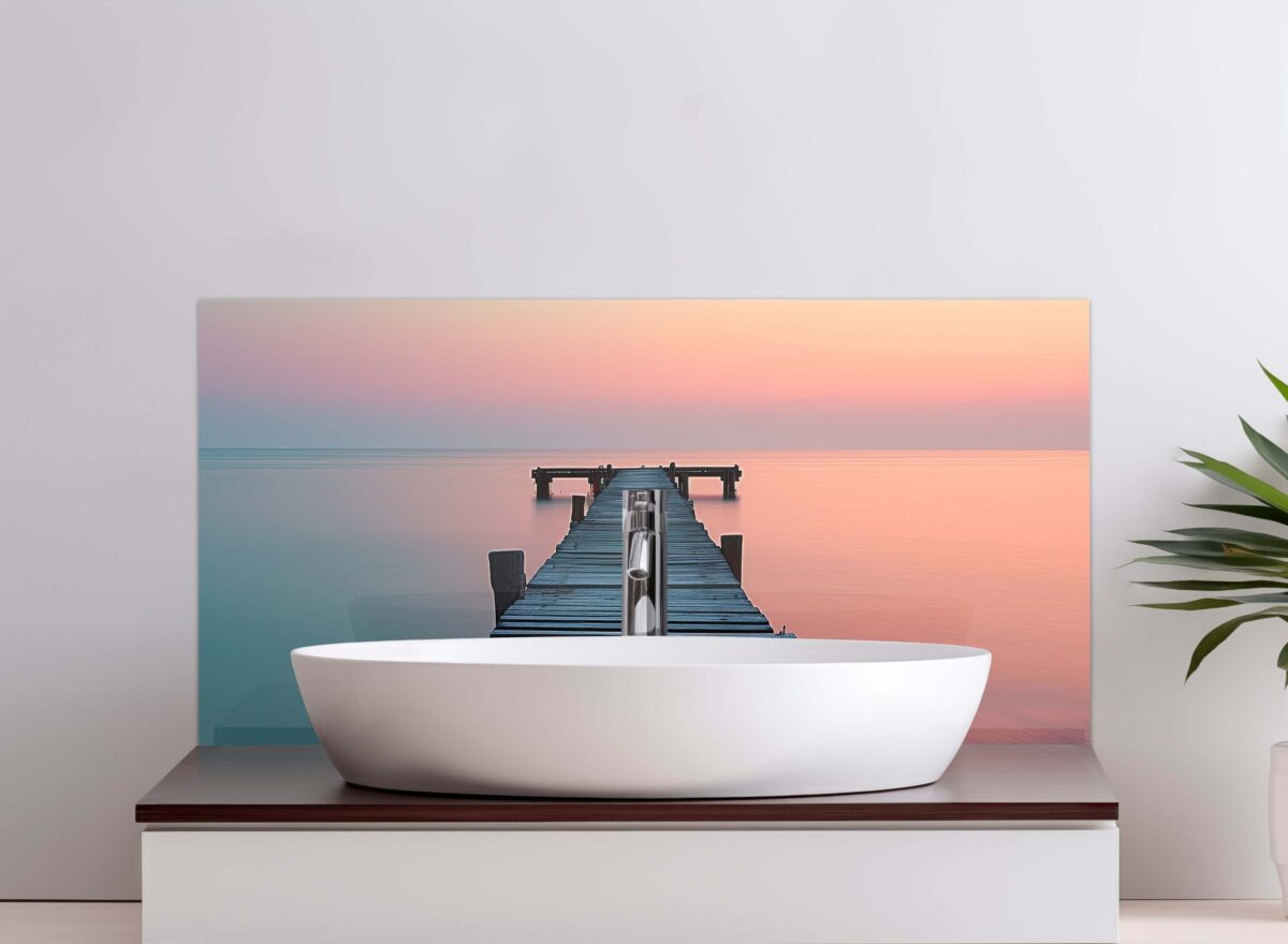 Printed Glass Basin Splashbacks - Printed Splashback