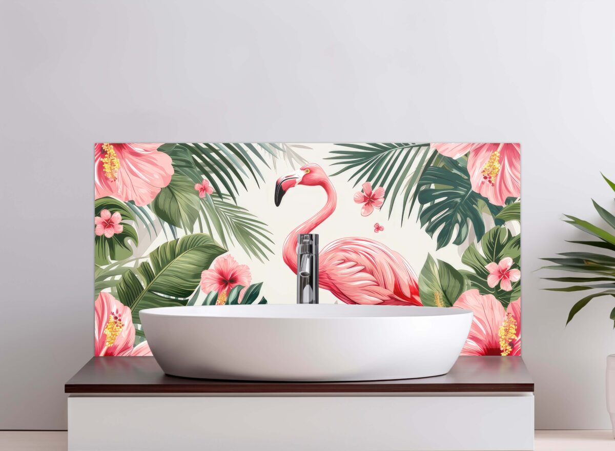 Printed Glass Basin Splashbacks - Printed Splashback