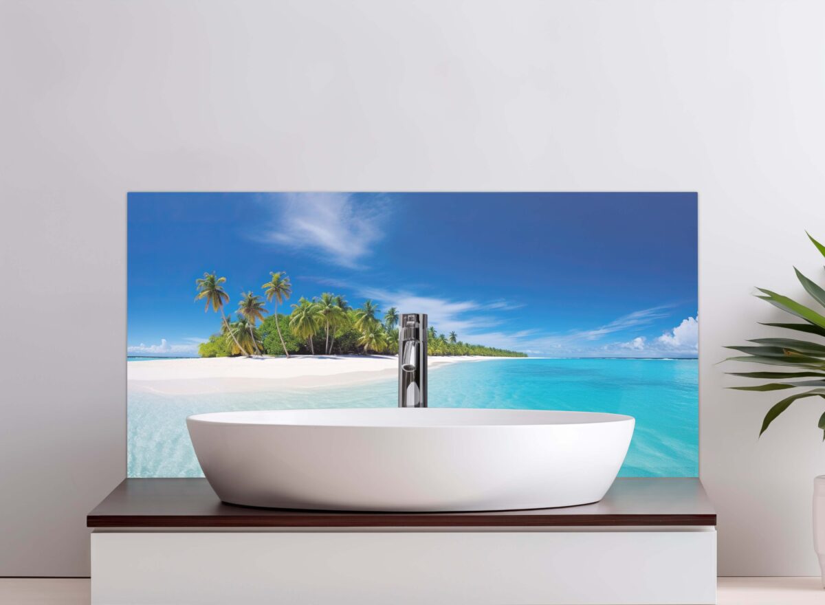 Printed Glass Basin Splashbacks - Printed Splashback