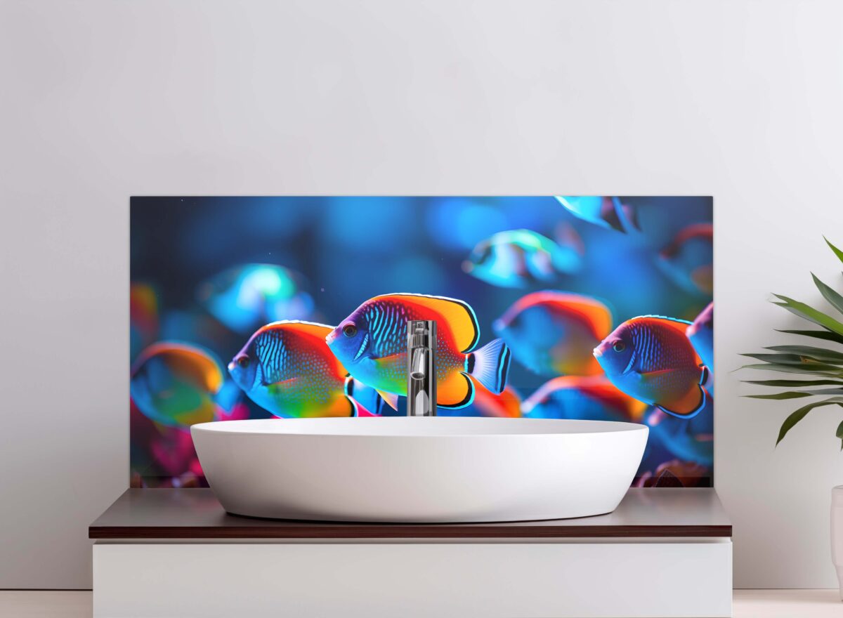 Printed Glass Basin Splashbacks - Printed Splashback