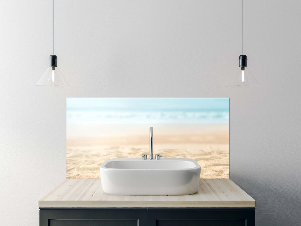 Printed Glass Basin Splashbacks - Printed Splashback