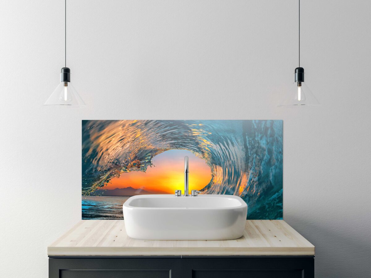 Printed Glass Basin Splashbacks - Printed Splashback