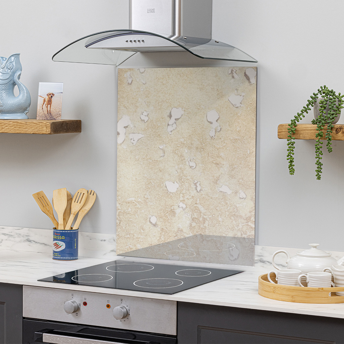 Printed Splashback - 6mm Silver Antique Mirror Splashbacks